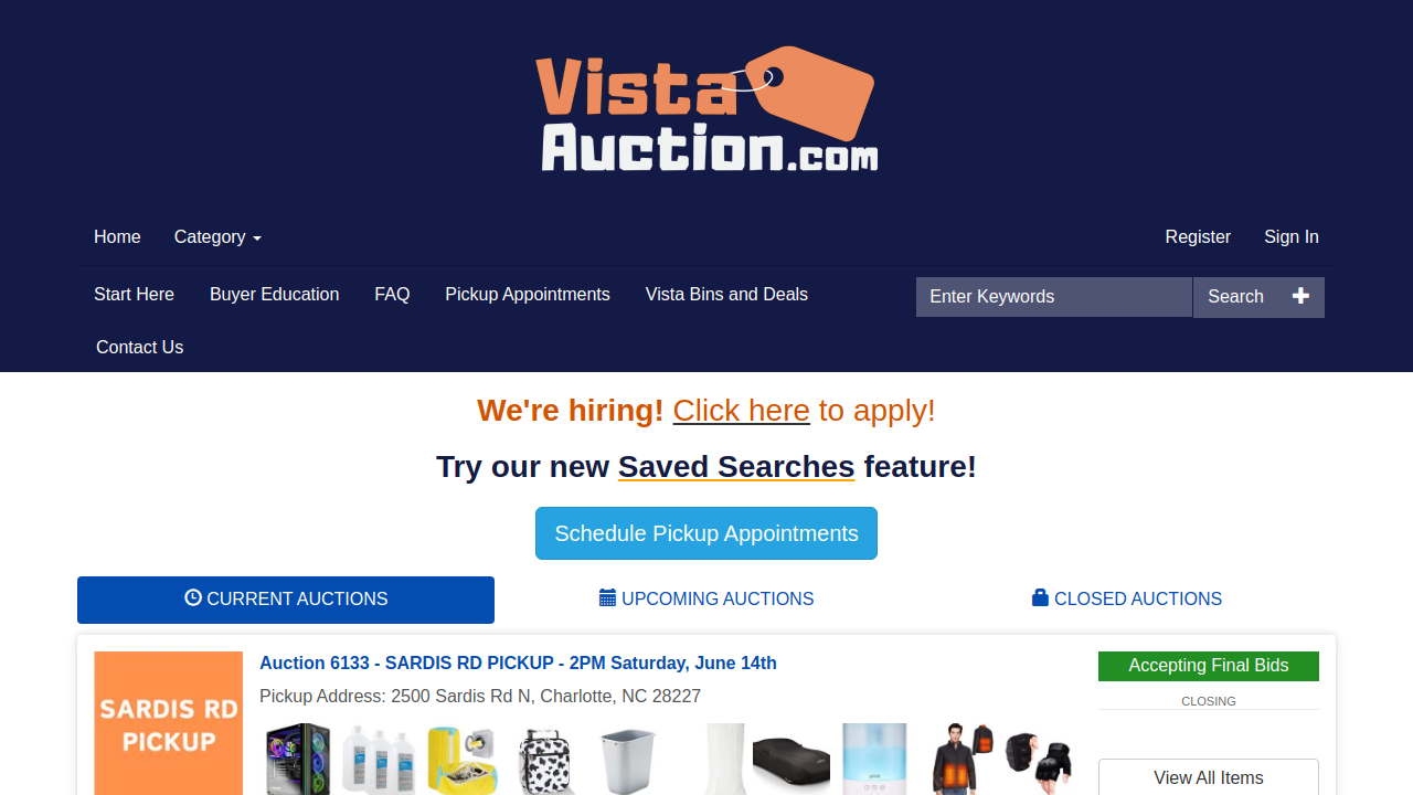 Vista Auction: Leading Online Liquidation